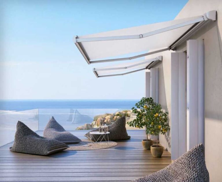 Base Plus Full Cassette Folding Arm Awning - Shade Systems